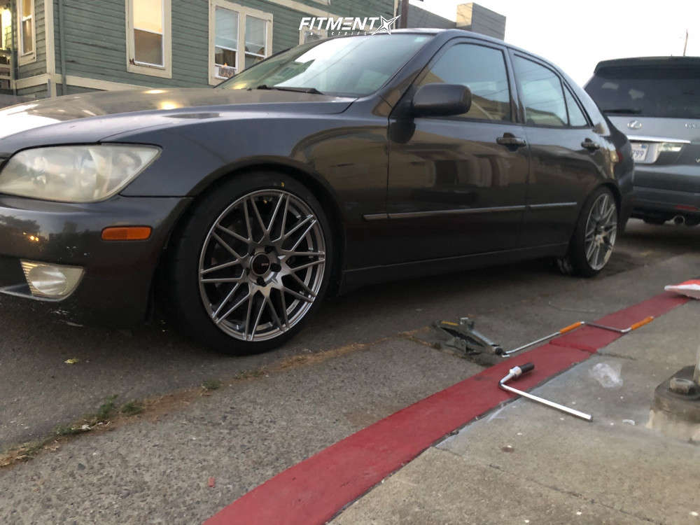 2002 Lexus IS300 E-Shift 4dr Sedan (3.0L 6cyl 5A) with 18x8 Enkei Tms ...