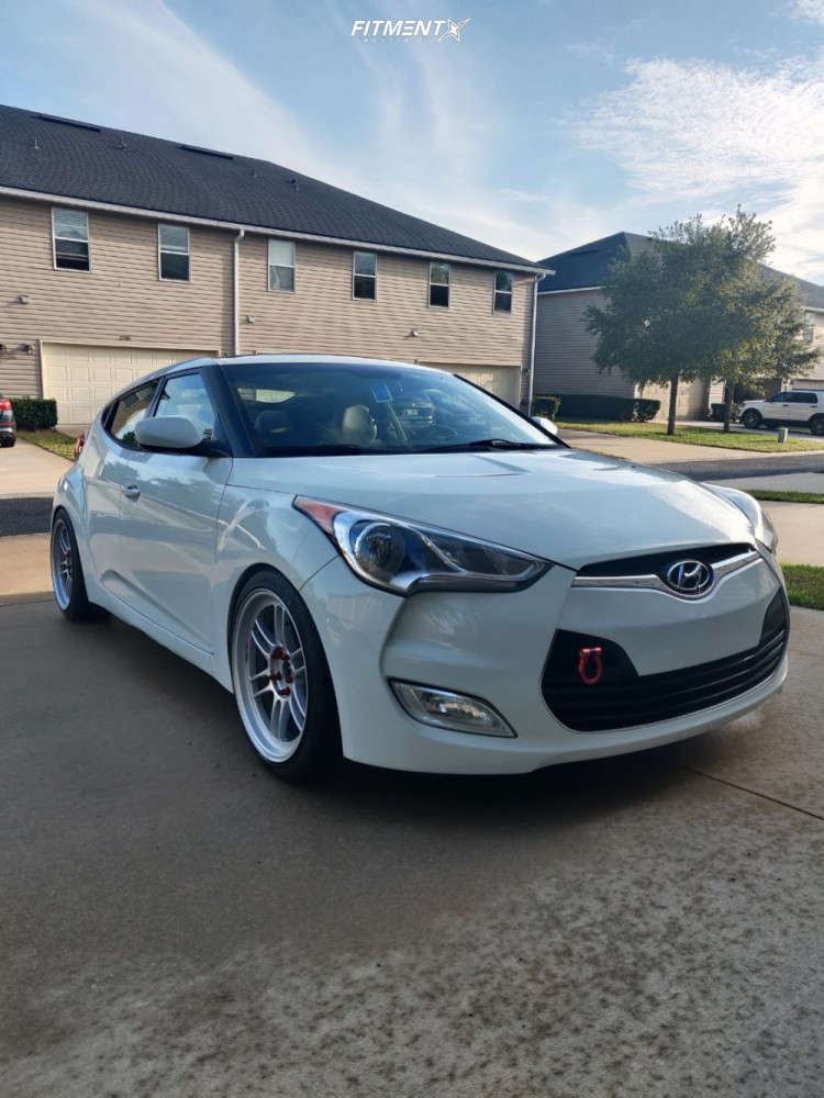 2012 Hyundai Veloster Base with 18x9 Enkei RPF1 and Nitto 225x40 on ...
