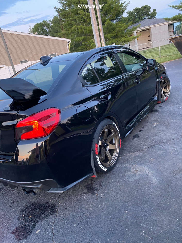 2016 Subaru WRX Base with 18x9.5 AVID1 AV6 and Federal 245x40 on ...