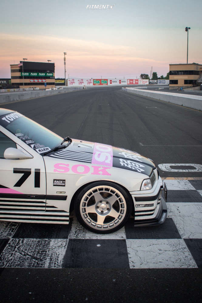 1997 BMW M3 Base with 18x9 Fifteen52 Turbomac and Michelin 245x35 on ...