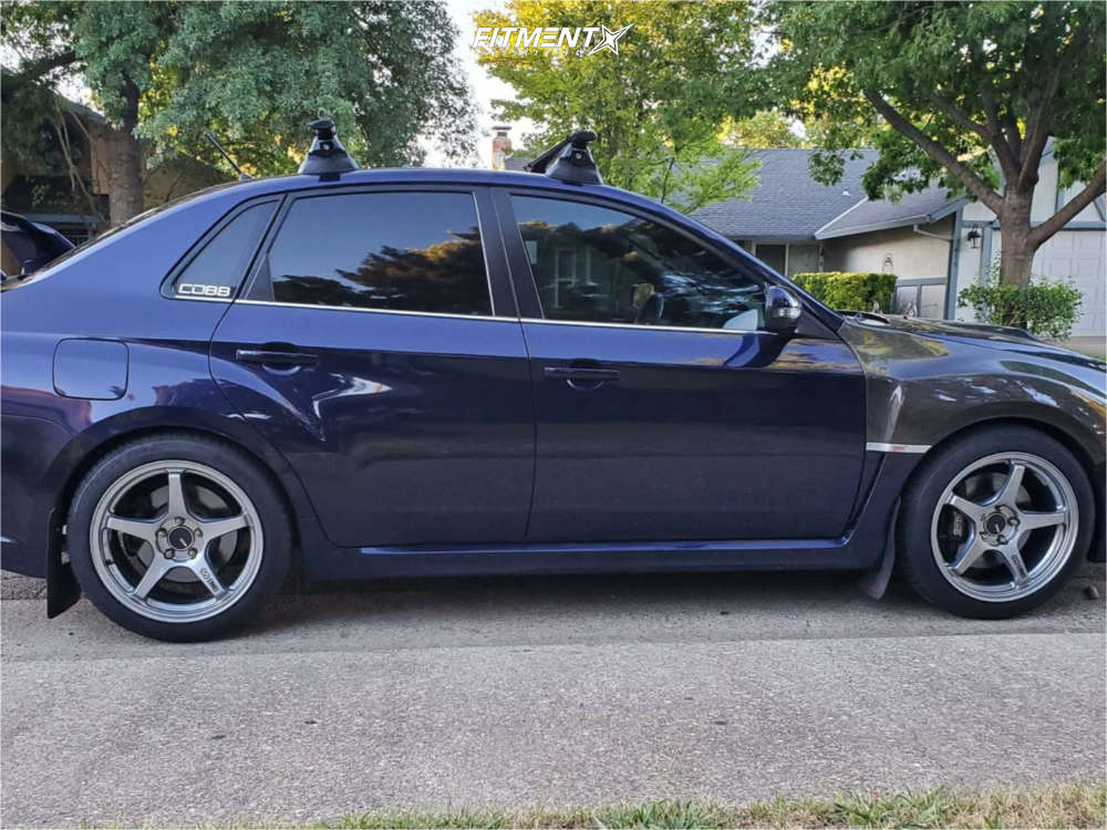 2011 Subaru WRX STI Base with 18x9.5 Enkei Ts-5 and Continental 255x50 ...