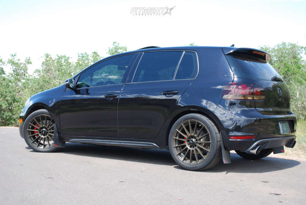 2013 Volkswagen GTI Base with 18x8 Konig Rennform and Nitto 235x40 on ...
