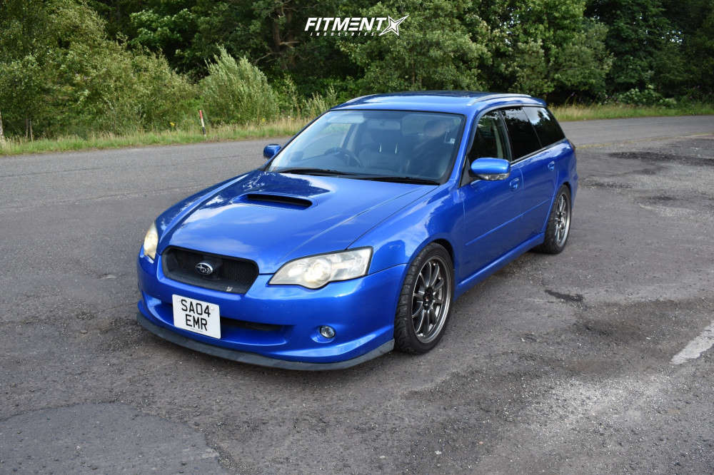 2004 Subaru Legacy GT with 18x8 Japan Racing Jr5 and Yokohama 235x40 on ...