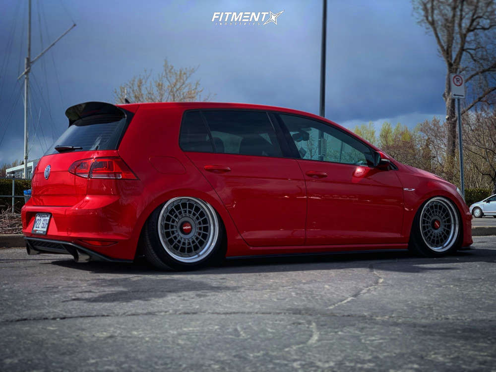 2015 Volkswagen GTI Autobahn with 18x9.5 Rotiform Las-r and Firestone ...