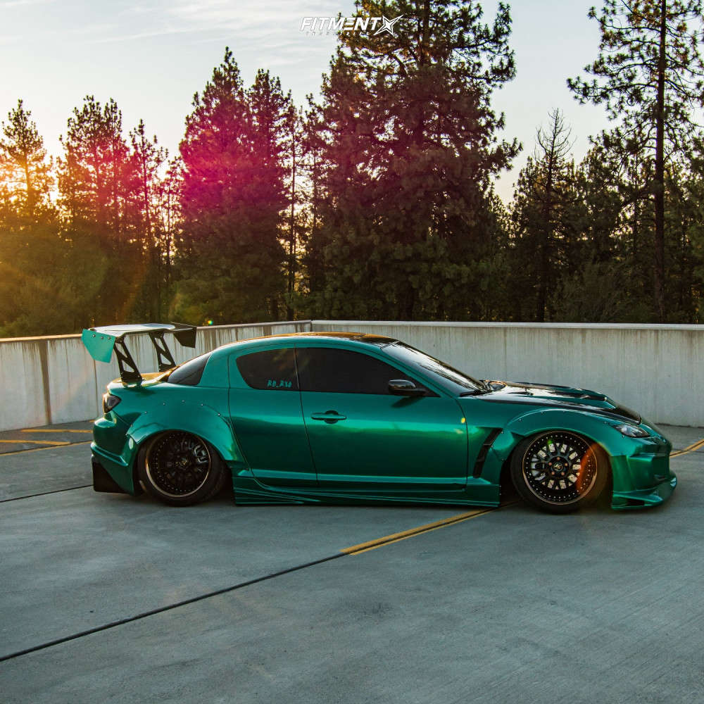 2005 Mazda RX-8 Base with 18x9.5 Work Vs Xx and Federal 245x45 on Air ...