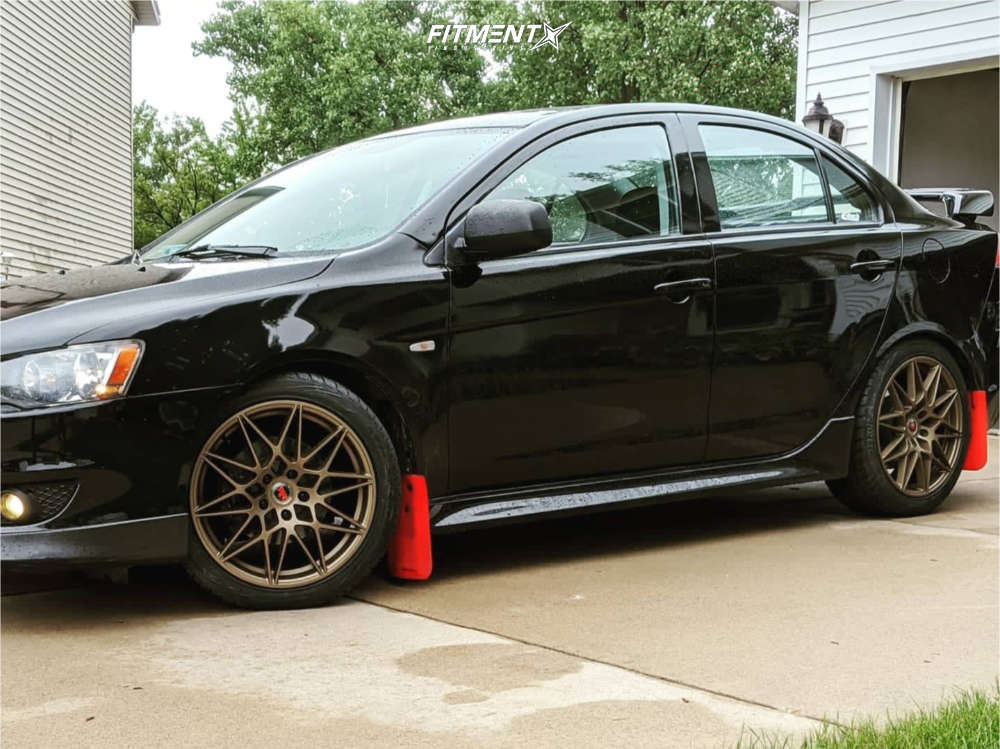 2011 Mitsubishi Lancer GTS with 18x8 Revolution Racing Rr11 and ...