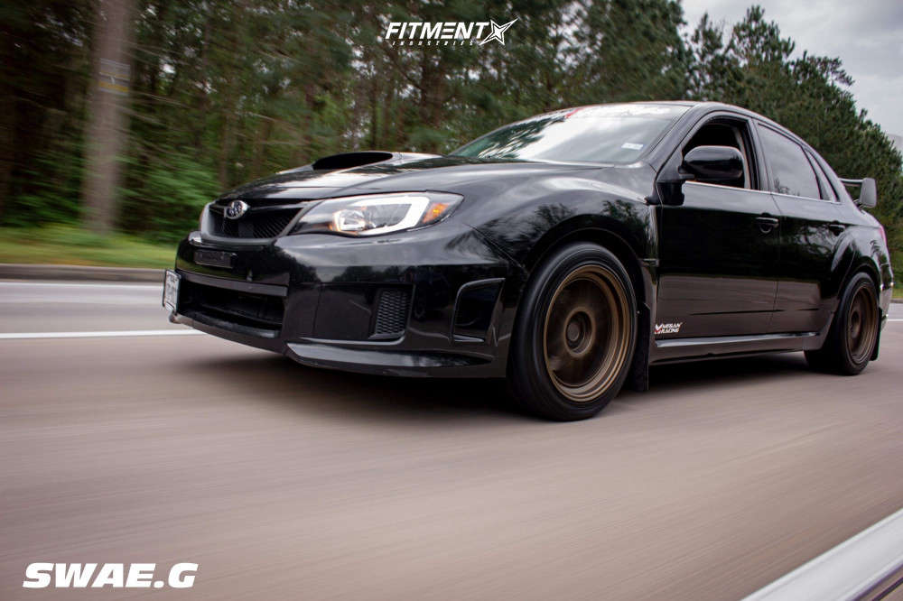2012 Subaru WRX Base with 17x9 ESR Sr11 and Nitto 255x40 on Stock ...