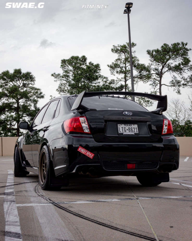 2012 Subaru WRX Base with 17x9 ESR Sr11 and Nitto 255x40 on Stock ...