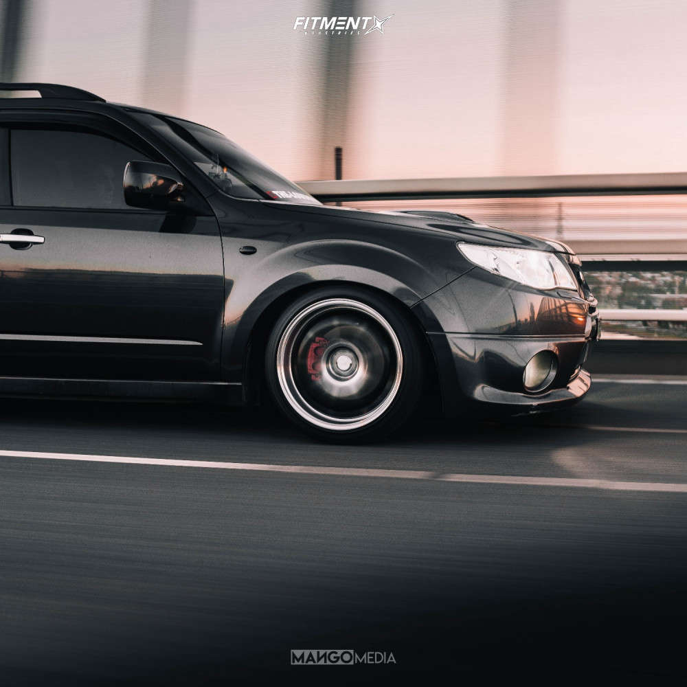 2008 Subaru Forester 2.5 XT with 18x9.5 Work Emotion D9r and Michelin ...