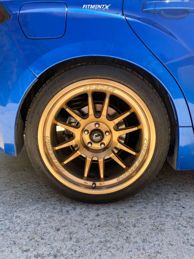 2011 Subaru WRX Base with 18x9 Cosmis Racing XT-206R and Continental 235x40 on Coilovers ...