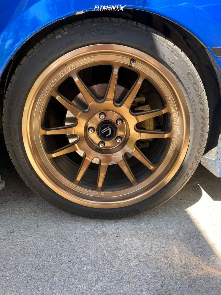 2011 Subaru WRX Base with 18x9 Cosmis Racing XT-206R and Continental 235x40 on Coilovers ...