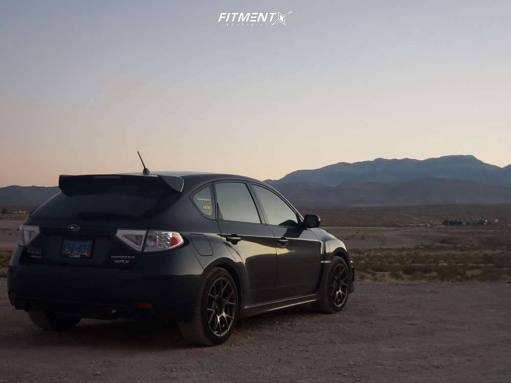 2014 Subaru WRX Base with 17x9 Konig Ampliform and Continental 235x45 ...