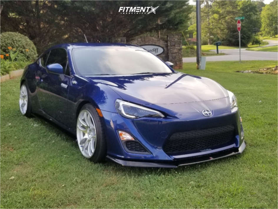 2014 Scion FR-S Base with 18x9.5 ESR Sr08 and Nitto 225x45 on Lowering ...