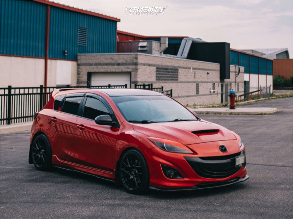 2013 Mazda MazdaSpeed3 Base with 18x8 Enkei Tm7 and Firestone 225x40 on Lowering Springs ...