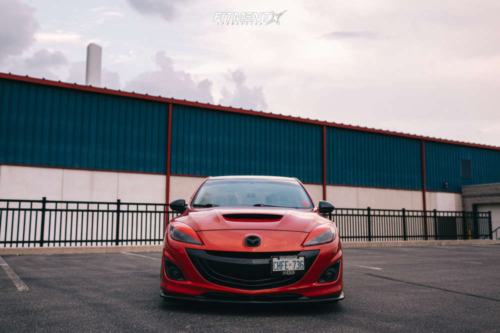 2013 Mazda MazdaSpeed3 Base with 18x8 Enkei Tm7 and Firestone 225x40 on Lowering Springs ...