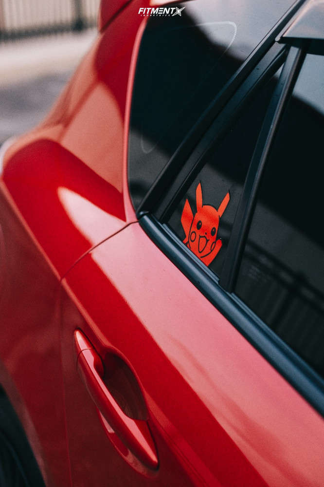 2013 Mazda MazdaSpeed3 Base with 18x8 Enkei Tm7 and Firestone 225x40 on Lowering Springs ...