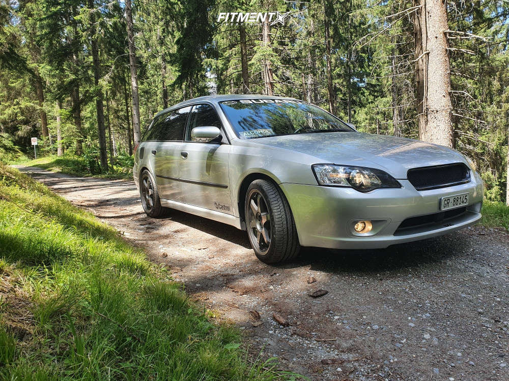 2005 Subaru Legacy i with 18x8 Japan Racing Jr3 and Continental 225x45 ...