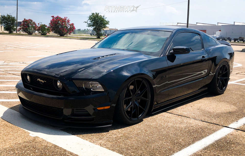 2014 Ford Mustang GT with 20x9 Verde Axis and Nitto 255x35 on Air ...