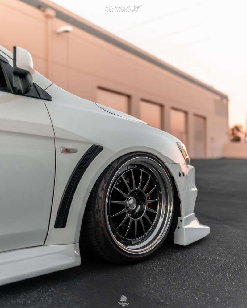 2014 Mitsubishi Lancer Evolution GSR with 18x10 SSR Tf1 and Falken ...