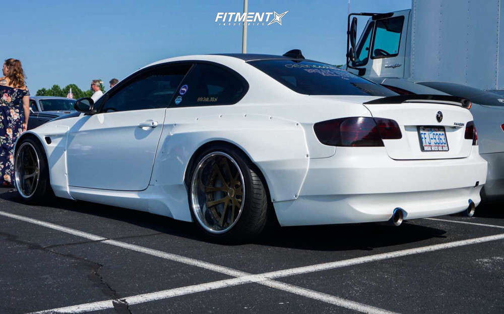 2007 BMW 335i Base with 19x11 Weds Lxz and Michelin 275x35 on Coilovers ...