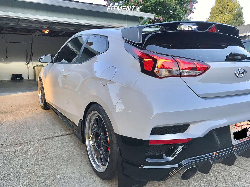 2020 Hyundai Veloster N Base with 18x8.5 Konig Hypergram and Firestone 235x40 on Lowering ...