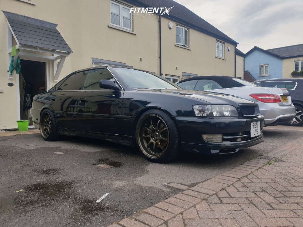 1997 Toyota Chaser Base with 18x9.5 Work Emotion D9r and Yokohama ...