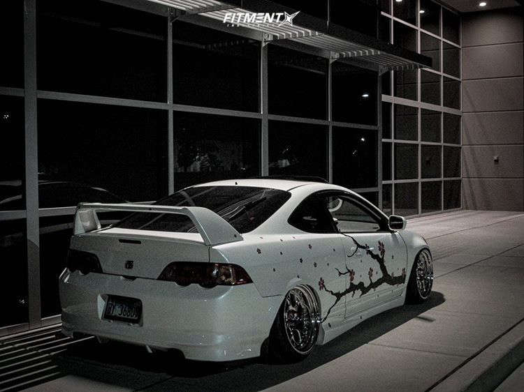 2002 Acura RSX Type-S with 18x9.5 Aodhan Ds01 and Federal 205x40 on Air ...