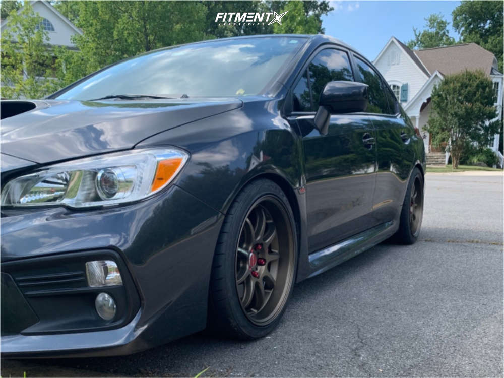 2018 Subaru WRX Premium with 18x9.5 Work Emotion D9r and Nitto 255x35 ...