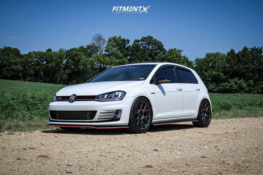 2016 Volkswagen GTI Base with 18x8.5 Konig Ampliform and Nitto 245x40 ...