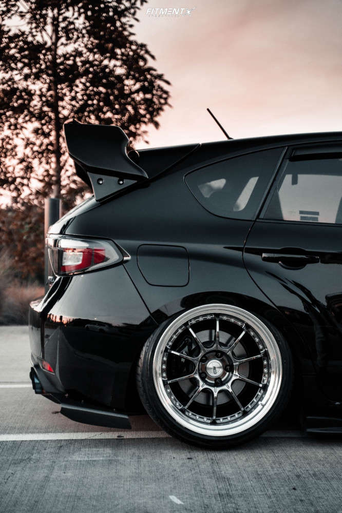 2011 Subaru WRX STI Base with 19x10.5 SSR Professor Sp5 and Achilles 245x35 on Air Suspension ...