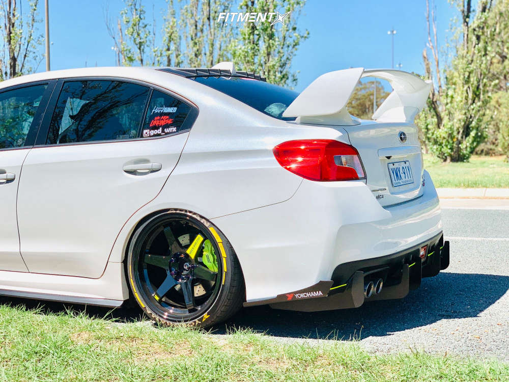 2018 Subaru WRX STI Sport with 19x9.5 MC Motorsports Mc37 and Yokohama 245x30 on Coilovers ...