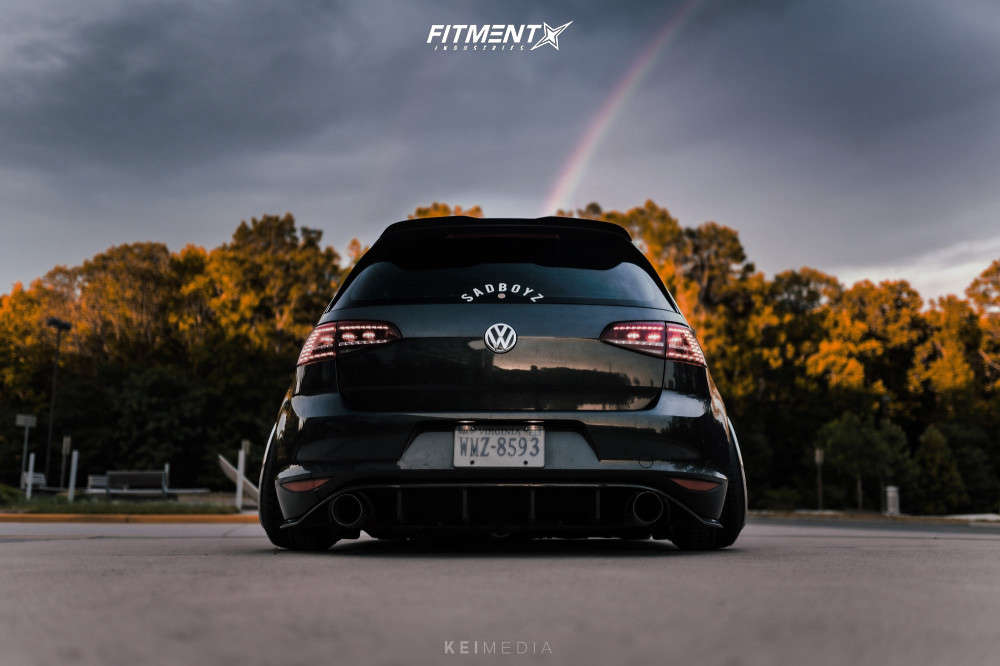 2016 Volkswagen GTI S with 18x8.5 Work VS X9 and Achilles 205x40 on Air ...