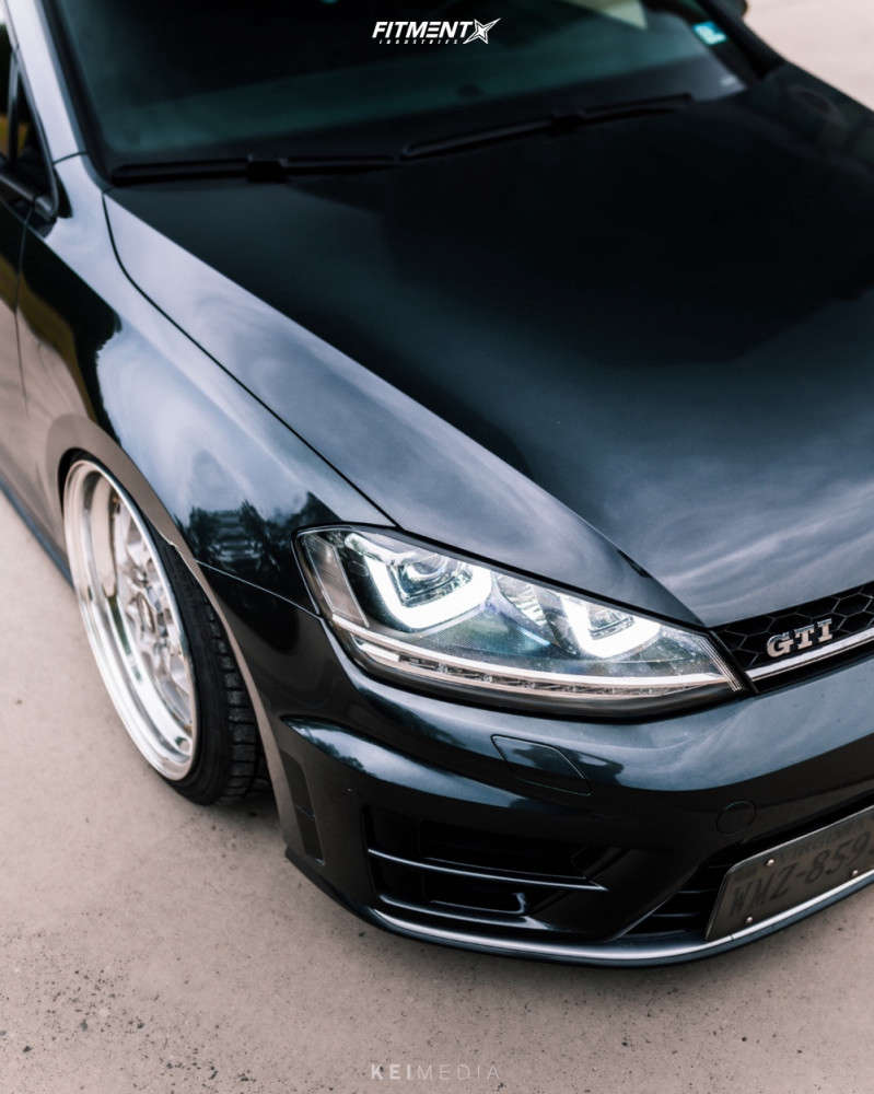 2016 Volkswagen GTI S with 18x8.5 Work VS X9 and Achilles 205x40 on Air ...