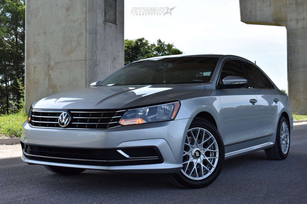2017 Volkswagen Passat SE with 17x8 Rotiform Rse and Bridgestone 215x55 ...