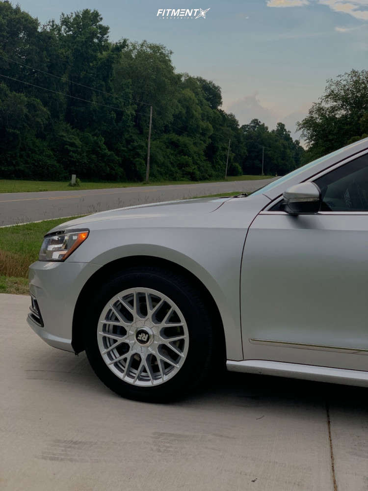 2017 Volkswagen Passat SE with 17x8 Rotiform Rse and Bridgestone 215x55 ...