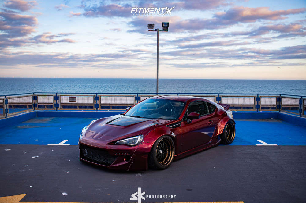 2013 Toyota 86 Base with 18x9.5 Work Meister M1 3p and Federal 245x35 ...