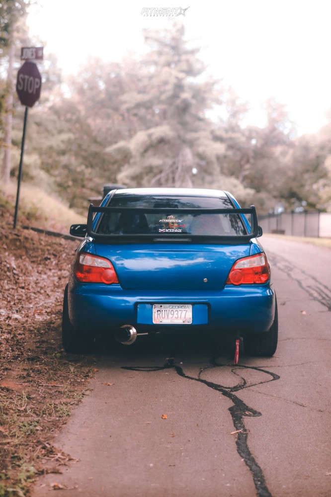 2005 Subaru WRX Base with 17x9 JNC Jnc021 and Firestone 235x45 on Stock ...