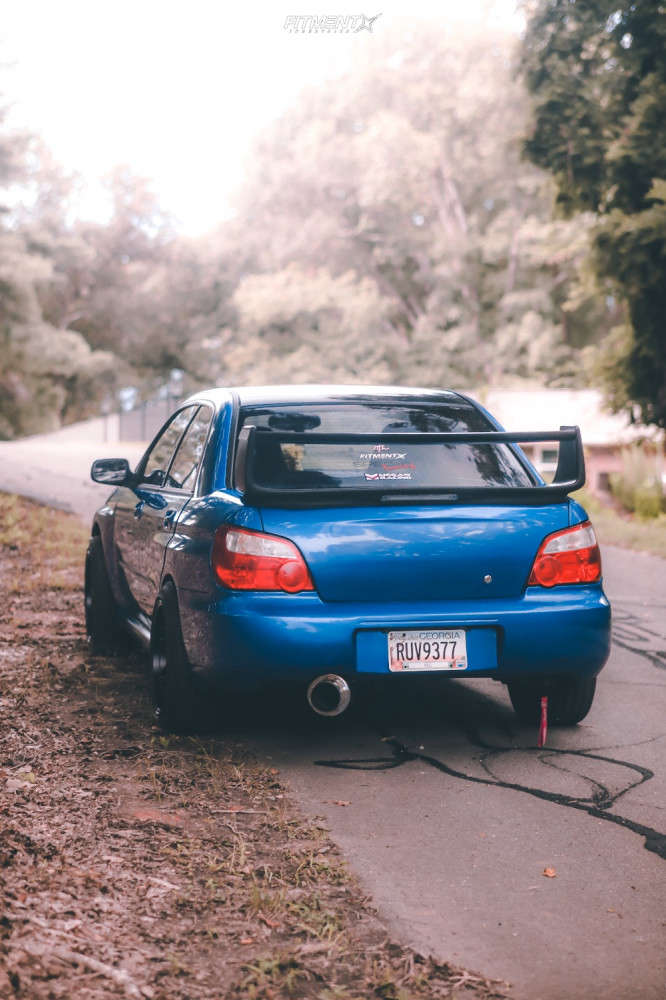 2005 Subaru WRX Base with 17x9 JNC Jnc021 and Firestone 235x45 on Stock ...