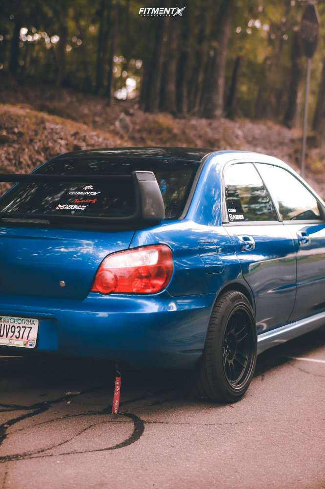 2005 Subaru WRX Base with 17x9 JNC Jnc021 and Firestone 235x45 on Stock ...