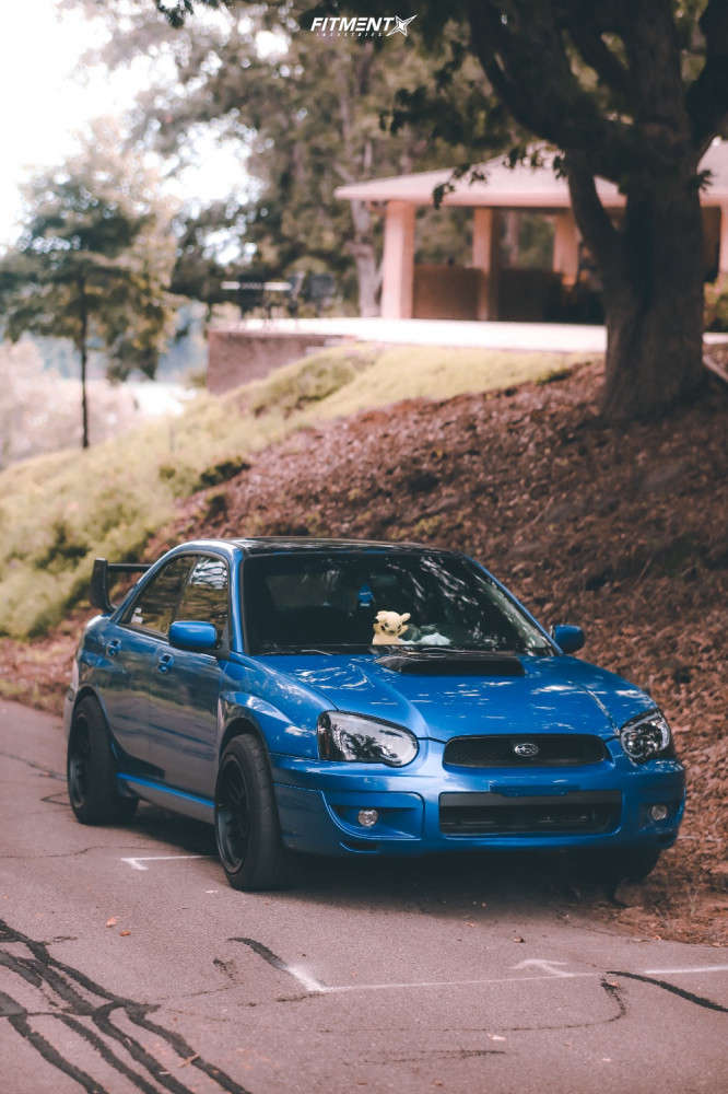 2005 Subaru WRX Base with 17x9 JNC Jnc021 and Firestone 235x45 on Stock ...