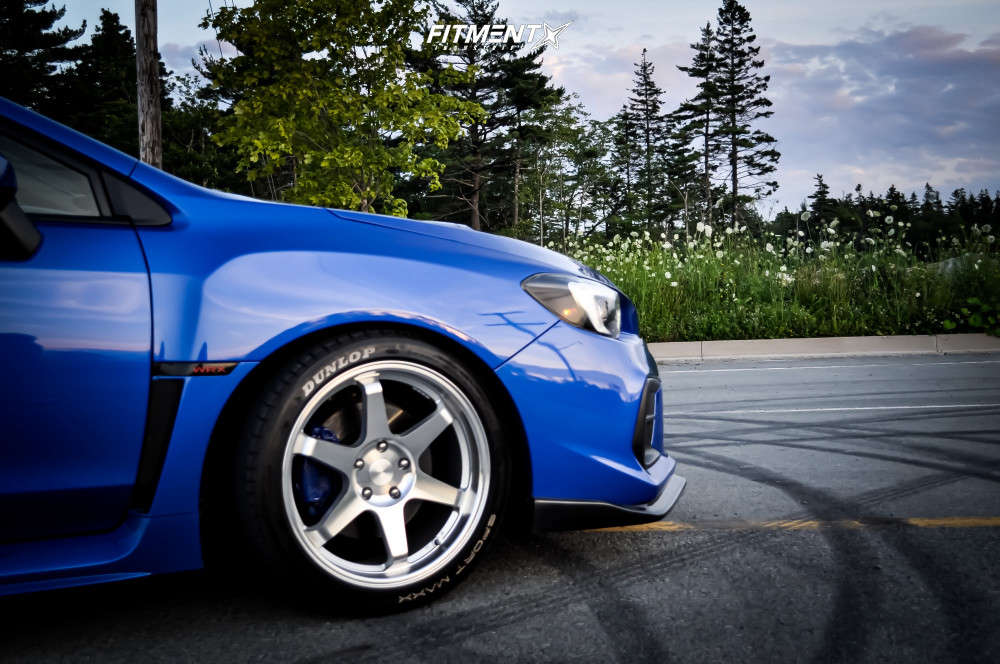 2018 Subaru WRX Sport-tech with 18x8.5 ESR Sr07 and Dunlop 245x40 on ...