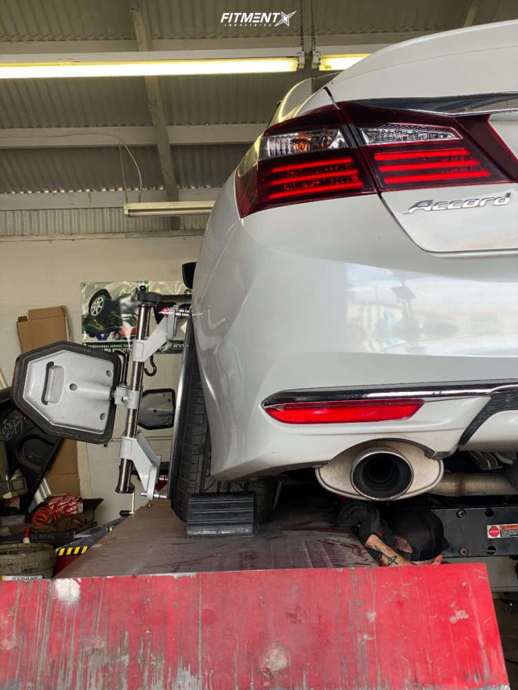 2017 Honda Accord Sport with 19x9 Weds Cerberus Ii and Delinte 225x35 ...