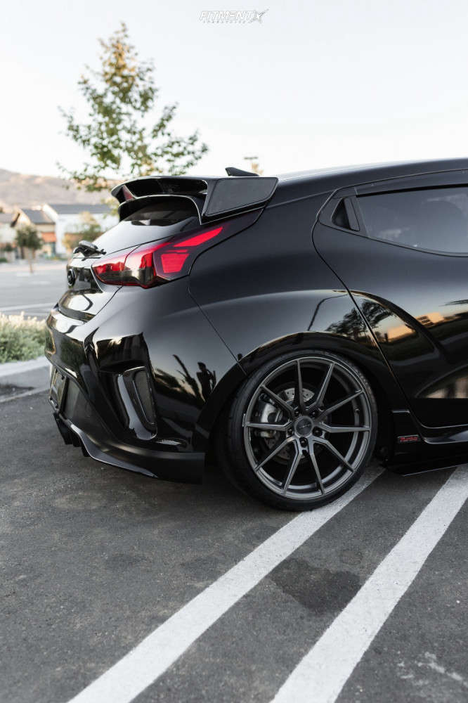 2019 Hyundai Veloster Turbo R-Spec with 18x8.5 Rosenstein Delta and ...