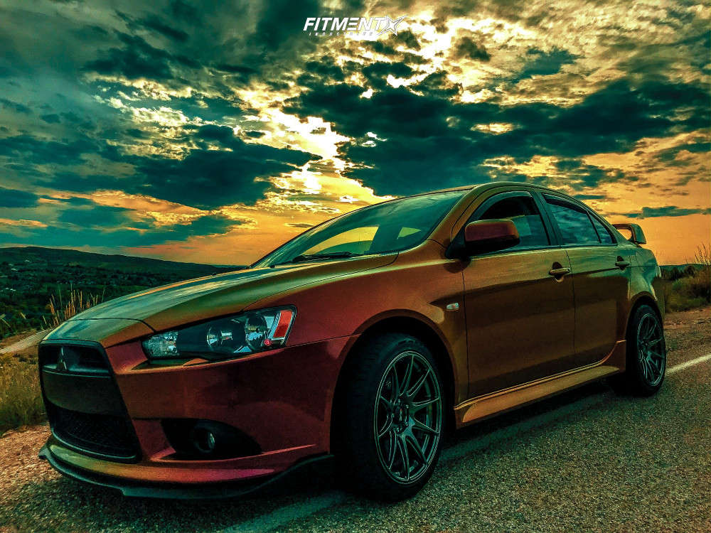 2014 Mitsubishi Lancer GT with 18x8.75 XXR 527 and Nitto 235x45 on ...