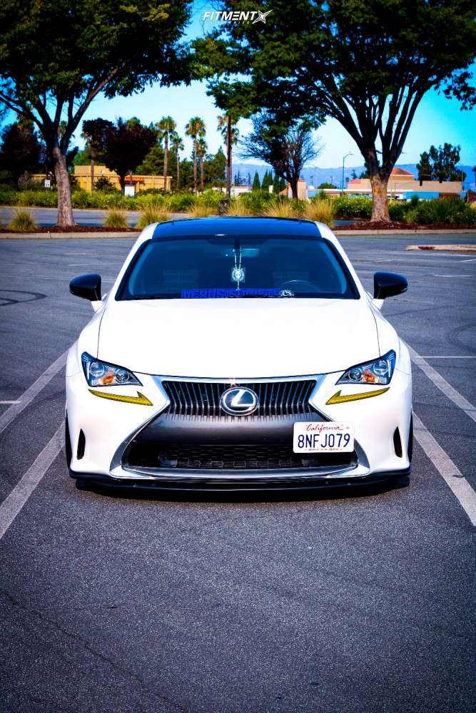 2016 Lexus RC200t Base with 20x9.5 Ferrada FR2 and Delinte 225x35 on ...