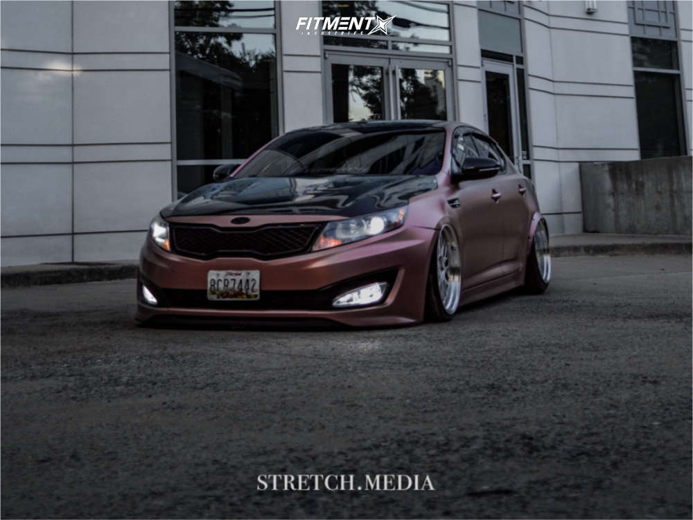 2011 Kia Optima SX with 19x9.5 Varrstoen Es1 and Federal 225x35 on Air ...