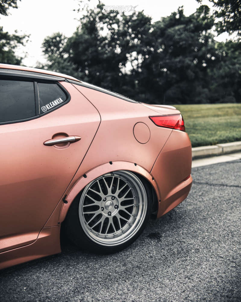 2011 Kia Optima SX with 19x9.5 Varrstoen Es1 and Federal 225x35 on Air ...