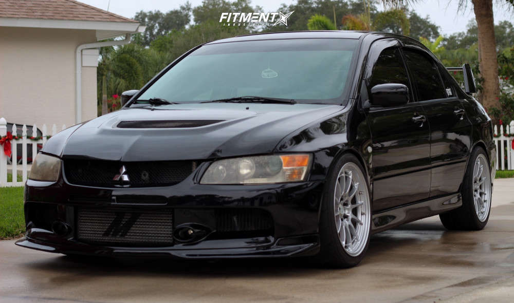 2003 Mitsubishi Lancer Evolution with 18x9.5 Enkei Nt03 and Toyo Tires ...
