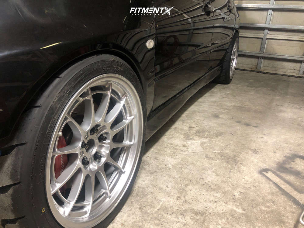 2003 Mitsubishi Lancer Evolution with 18x9.5 Enkei Nt03 and Toyo Tires ...