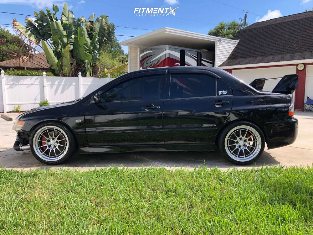 2003 Mitsubishi Lancer Evolution with 18x9.5 Enkei Nt03 and Toyo Tires ...